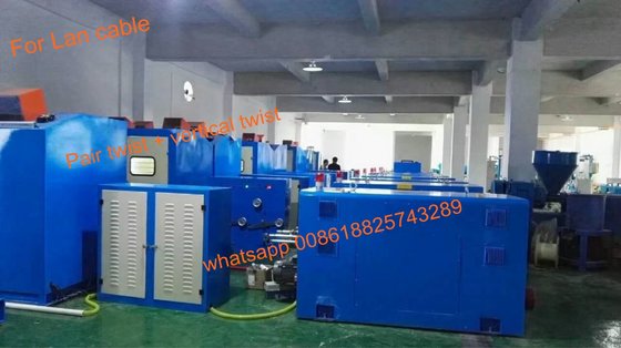 Blue 500mm Pair Wire Twisting Machine With Vertical Back  For CAT5 CAT6 CAT7 supplier