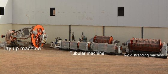 High Efficiency Cable Stranding Machine / Copper Or Aluminum Wire Tubular Stranding Machine supplier