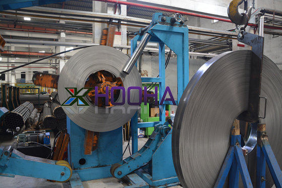 Straight Seam Steel Welding Pipe Mill Production Line Speed 15-30m / Min supplier