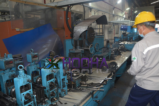 Straight Seam Steel Welding Pipe Mill Production Line Speed 15-30m / Min supplier