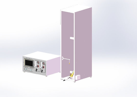 Single Cable Vertical Flammability Tester Full Size For Burning Test EN 50086-1-1994