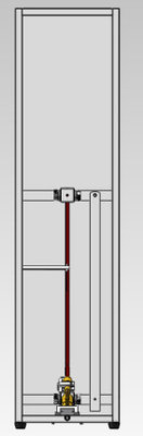 Vertical Flammability Testing Equipment , AC220V 50 / 60Hz 1A Flame Test Chamber