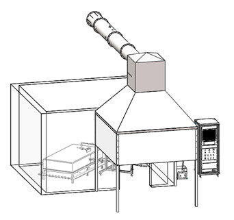 Furniture Components Flammability Testing Equipment For Smoke Transmittance