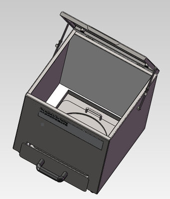Computerized Flammability Test Apparatus Color Customized With Refractory Plate