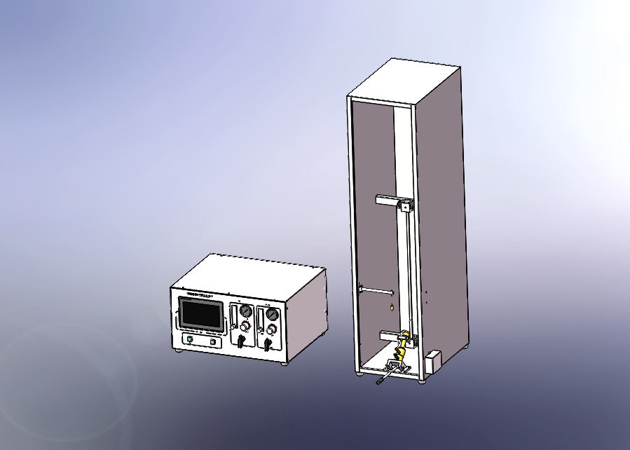 Single Cable Vertical Flammability Tester Full Size For Burning Test EN 50086-1-1994