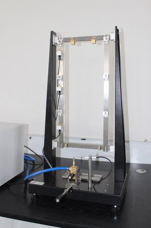 Flame Test Equipment For Automobile Wire , Black / White Flammability Test Apparatus