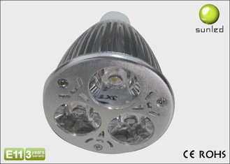 3 x 2W DC 12V GU10, MR16, E11 RGB or White Led Spot Lamps, 500LM Aluminium spotlighting