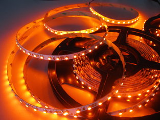 IP20 Non Waterproof 96 LED / M Orange Flexible Led Strip Lights Made Of  FPC