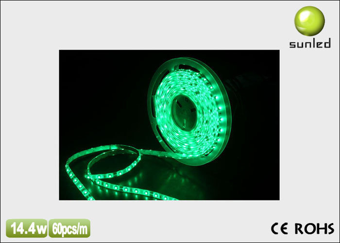 High Lumen 14.4W/m Flexible Led Strip Lights 5050 / 3528 SMD LED