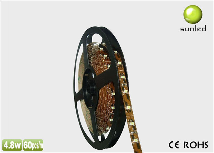 12V / 24V RGB Flexible Decorative Led Strip Lights, 3528 4.8W emergency hallway lighting