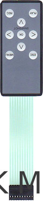 China LED Window Keyboard Membrane Switch Embossing With Metal Dome , Thin Film Switch distributor
