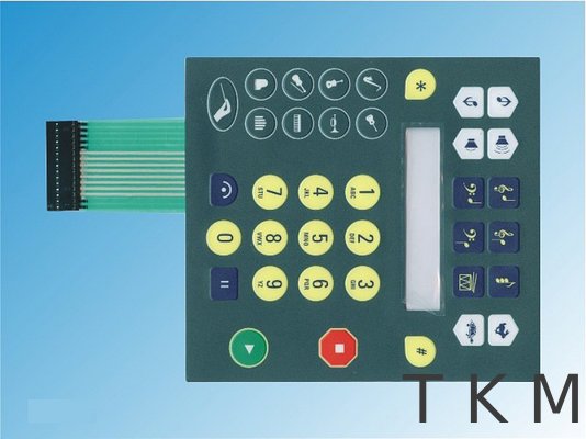 China PC Waterproof Embossed Flexible Tactile Membrane Switch For Computer Keyboard distributor