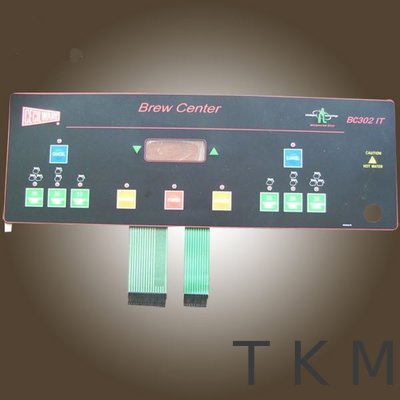 China Digital Printed PET / PC Keyboard Membrane Switch Panel With Metal Dome distributor