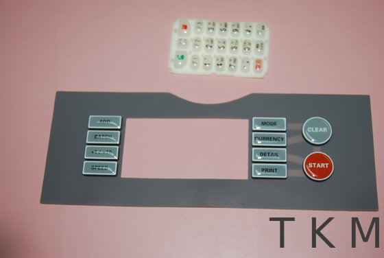 China Flexible Silicone Rubber Membrane Switch Panel With Metal Dome , Waterproof distributor