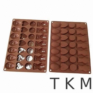China Professional FDA Silicone Kitchen Utensils Chocolate Mold For Children distributor