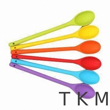 China Funky Promotional Silicone Kitchen Utensils , Colorful Silicone Spoon distributor