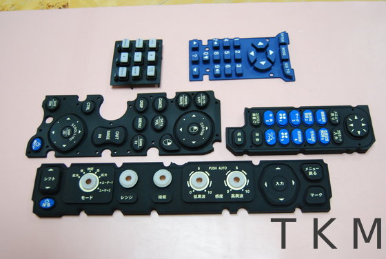 China Black Light Weight Silicone Rubber Keypad For TV Remote Controller distributor