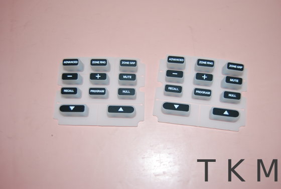 China Small Remote Control Silicone Rubber Mobile Phone Keypad With Conductive Pills distributor