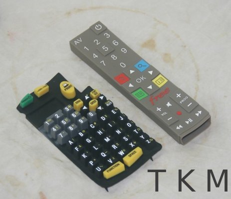China Silicone Rubber Custom Membrane Switch Keypad For Cellphone Remote Controller distributor