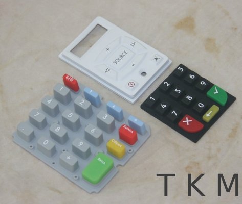 China Durable Silicone Rubber Mobile Phone Keypad , Single Membrane Switch Keypad distributor