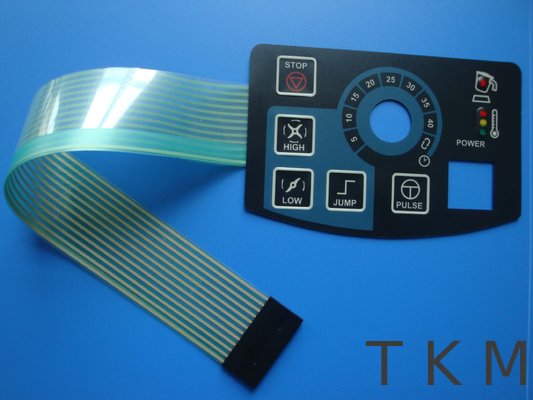 China Waterproof LED Keyboard Membrane Switch With Led Window , Metal Dome distributor