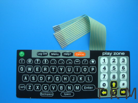 China PET / PC Computer Keyboard Waterproof Membrane Switch IP68 , SGS Rohs Approved distributor