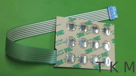 China Single Waterproof Keyboard Membrane Switch With Metal Dome , SGS Rohs Aproved distributor