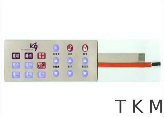 China Thin Film Flat Tactile Membrane Switch Panel , PCB Membrane Keyboard Switch distributor