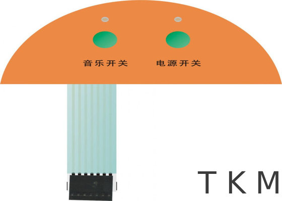 China Custom Flexible PCB Membrane Switch SGS Gloss Control With 3M Adhesive distributor