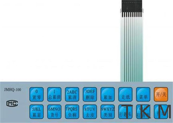 China PC / PET PCB Keyboard Membrane Switch Embossed Rich Colors Heat Resisting distributor