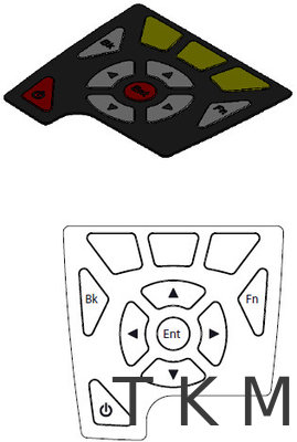 China Custom Made Flat Tactile Membrane Switch Overlay for Medical Equipment distributor