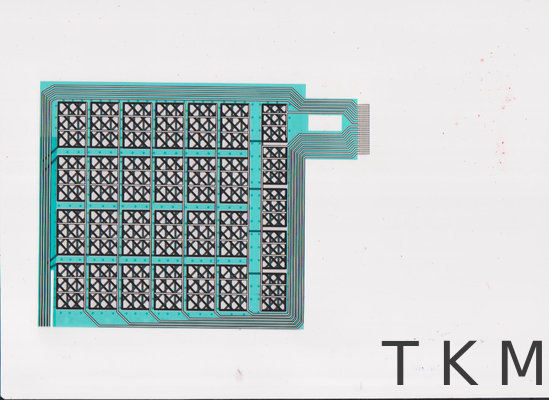 China Flexible Printed Circuit Board Tactile Membrane Switch PET Circuit And Silicone Keypad distributor