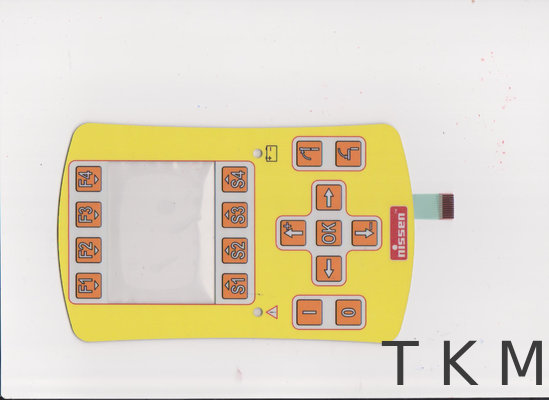 China El Illuminated Led Backlight Membrane Switch Keypad , Push Button Membrane Switch distributor