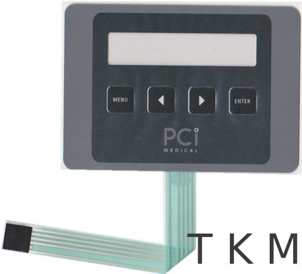 China Silk Screen Printed Membrane Touch Switch With Metal Dome Or Silicone Keypad distributor