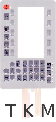 China Embossed Silver Paste Backlight Membrane Switch Keypad With Metal Dome distributor