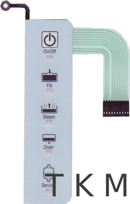 China Embossed Sive View LED Membrane Switch Keypad Overlay For Medical Equipment distributor