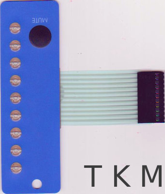 China Illuminated Led Backlit Membrane Switch For 3C Electronic / Automobile Industry distributor