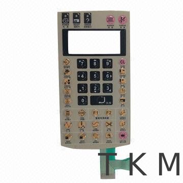 cheap  Waterproof Silicone Rubber Keypad Membrane Switch Panel With 3m Adhesive