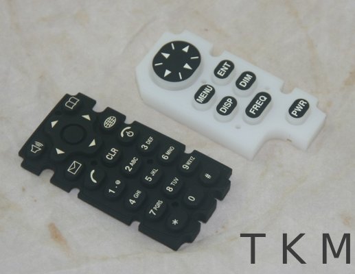 cheap  Custom Remote Control Silicone Rubber Keypad OEM / ODM With Squre Shape Buttom