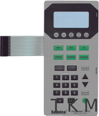 cheap  Textured PC PVC LED Membrane Switch Keyboard With Flexible Printed Circuit