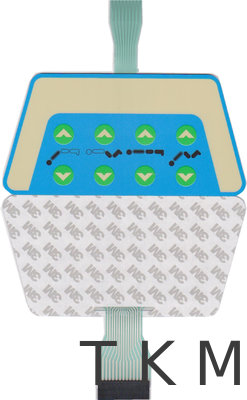 China Metal Dome PCB Membrane Keyboard Switch , Embossed Push Button Membrane Switchon sales