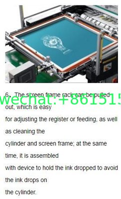 1050AG Full Automatic Stop Cylinder silk Screen Press ceramic and glass transfer film,advertising,packing printing ect