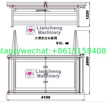LC-3000 Large size semi-automatic planar screen printing machine large board/planar glass/indoor and outdoor ornament