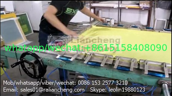 LC mechanical Tighten Economical silk screen mesh stretching machine/Mesh Tension Machine Pneumatic aluminum alloy
