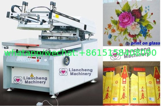 LC-8012G/6090G flat Microcomputer High precision screen printing machine paper，plastic, glass, ceramics, metal, textile