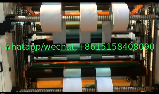 Jumbo Roll to Small Roll Slitting Machine 1300fq Automatic PVC Tarpaulin Roll Slitting Machine