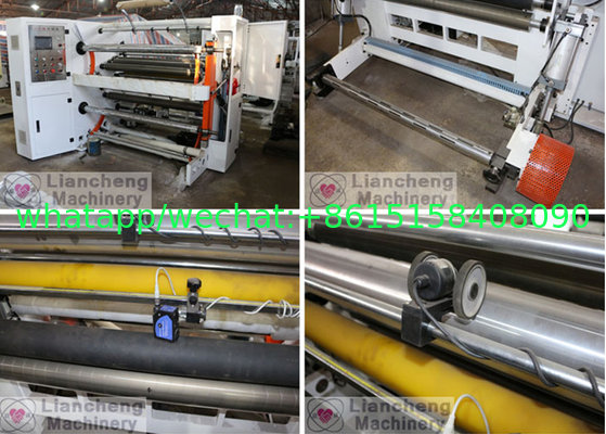 1300R High-speed Slitting Machine slipped air shafts 800mm unwind 500mm rewind 300m/m speed economical type film paper