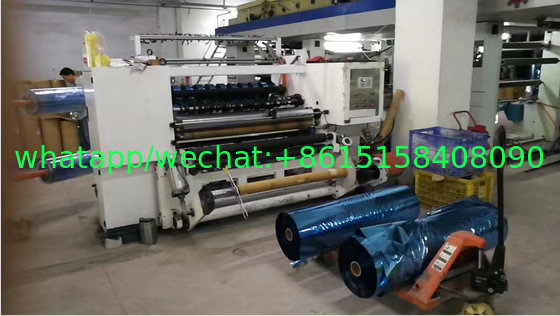 1300R High-speed Slitting Machine slipped air shafts 800mm unwind 500mm rewind 300m/m speed economical type film paper