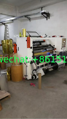 1300R High-speed Slitting Machine slipped air shafts 800mm unwind 500mm rewind 300m/m speed economical type film paper