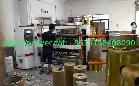 1300R High-speed Slitting Machine slipped air shafts 800mm unwind 500mm rewind 300m/m speed economical type film paper